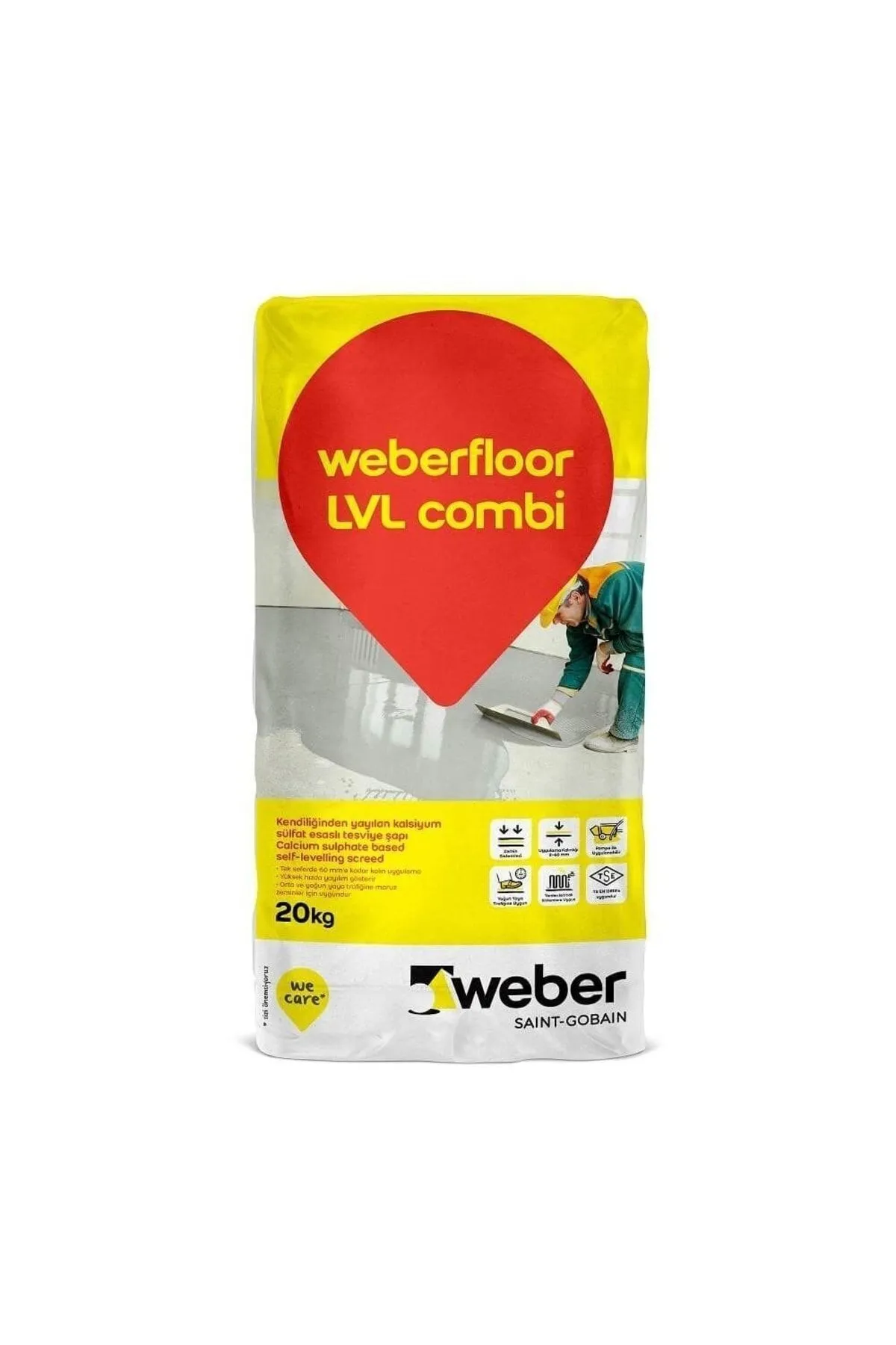 თვითსწორებადი იატაკი Weber Floor LVL combi 20კგ - IWAY.GE